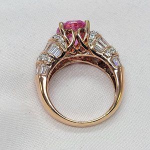 HSN | Jewelry | Nwot Womens Rose Gold Pink Topaz Ring | Poshmark